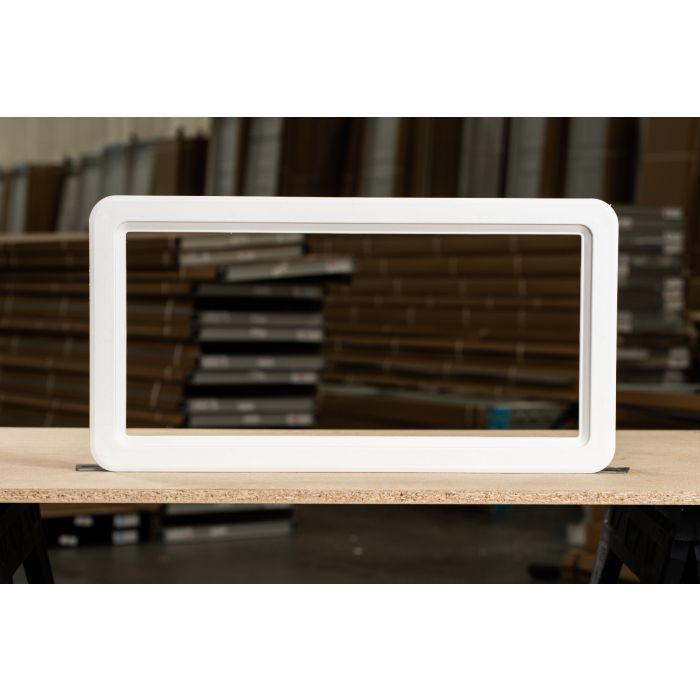 CMF-2412C1 White Corrugated Exterior Frame
